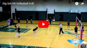 Dig Set Hit Volleyball Drill - Volleyball Toolbox