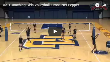 Cross Net Pepper: Multi Dimensional Volleyball Warm-up Drill